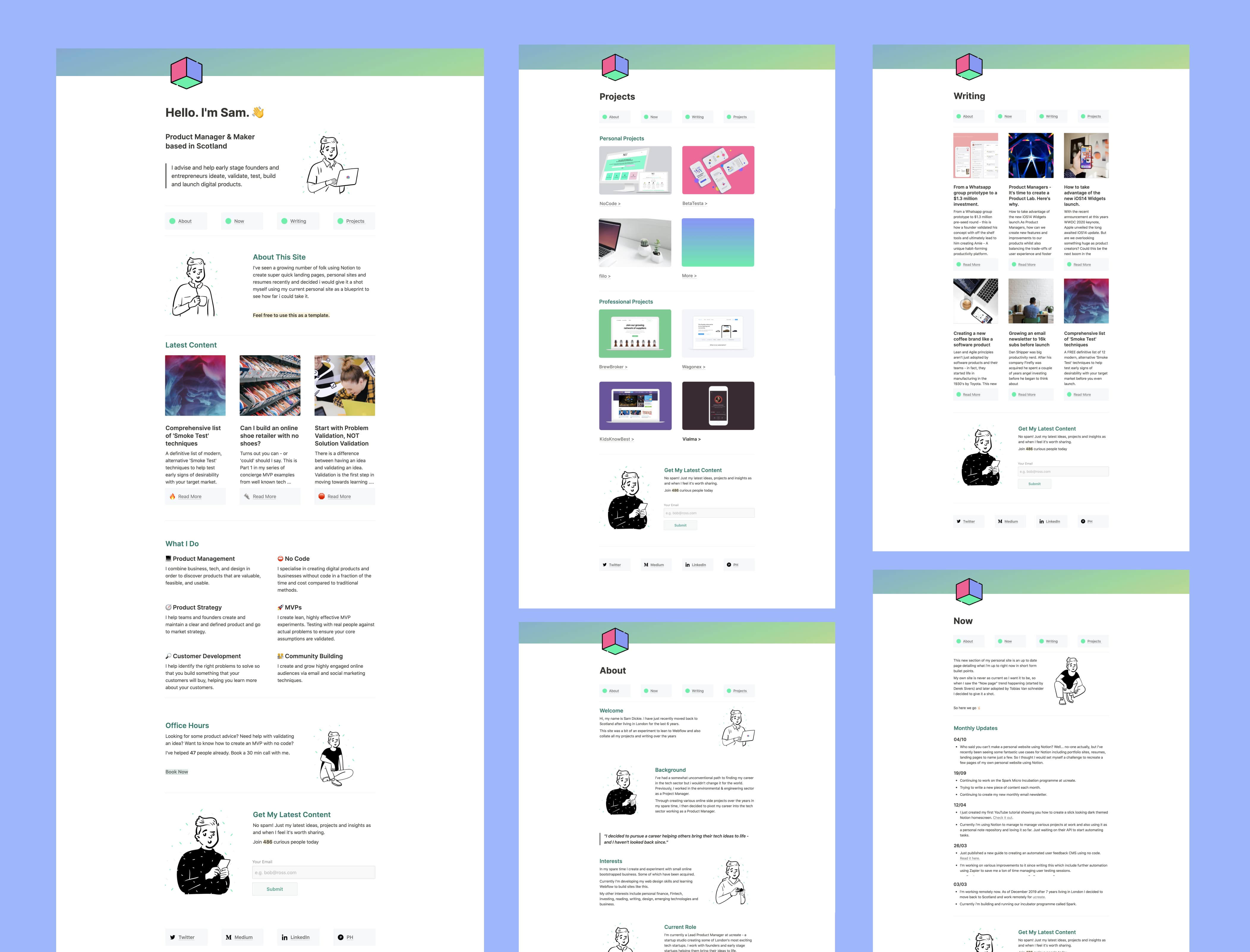 Recreating My Personal Site Using Notion Free Notion Personal Site 